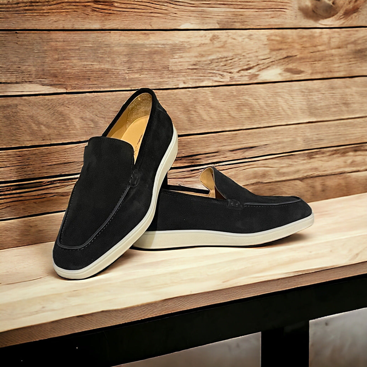 Monaco limited || suede zwart – Alberto Bellini®
