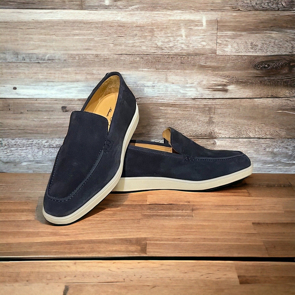 Monaco limited || suede blauw – Alberto Bellini®