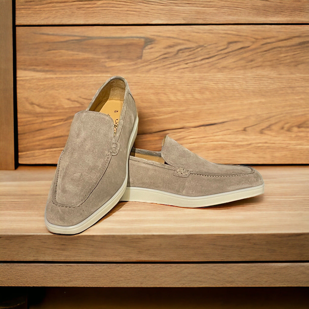 Monaco limited | suede taupe – Alberto Bellini®