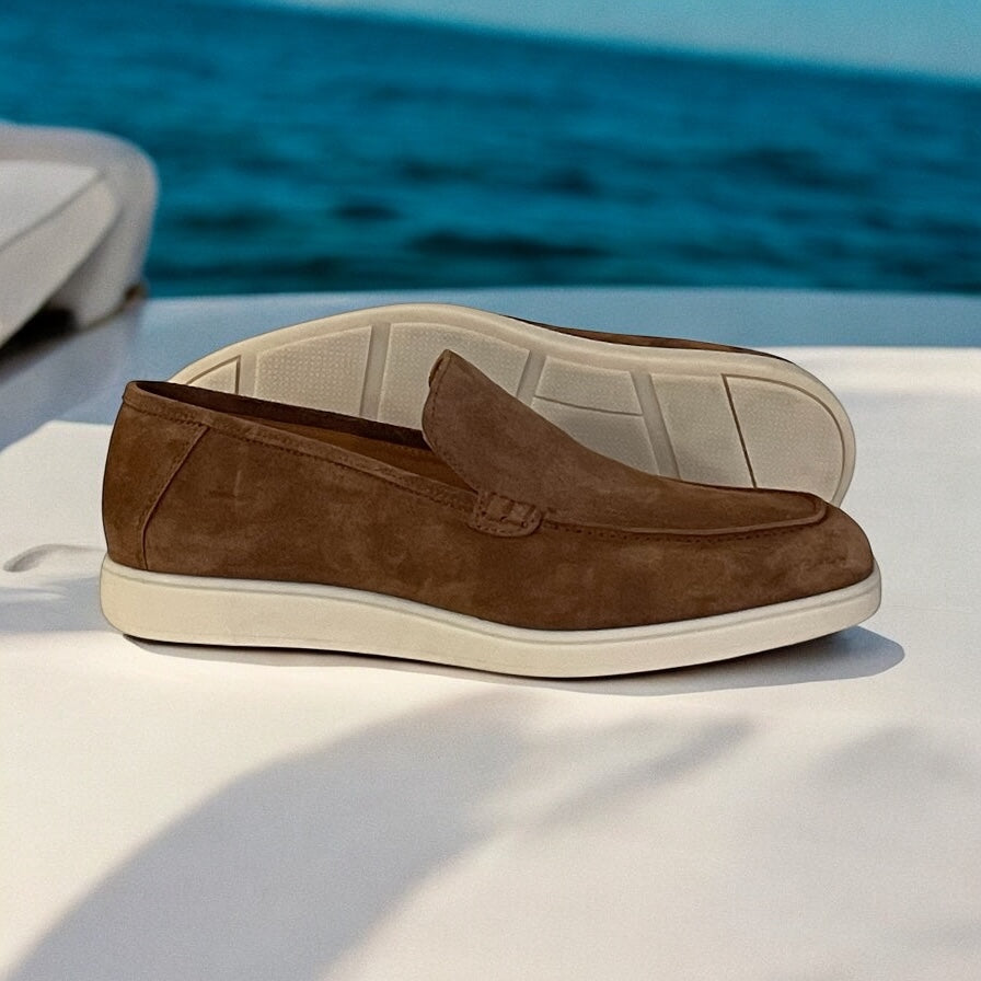 Monaco limited | suede cognac – Alberto Bellini®